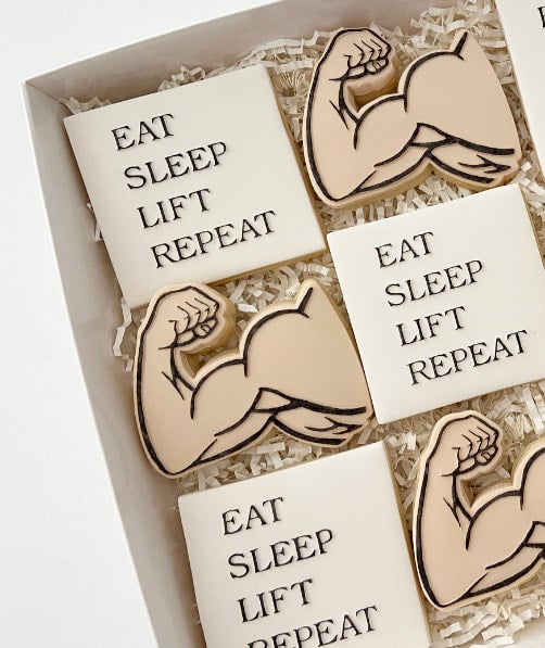 Eat Sleep Lift Repeat | Bella Blue Bakes